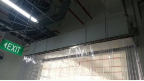 PVC Curtain Double Ribbed Roll | PVC Curtain Singapore